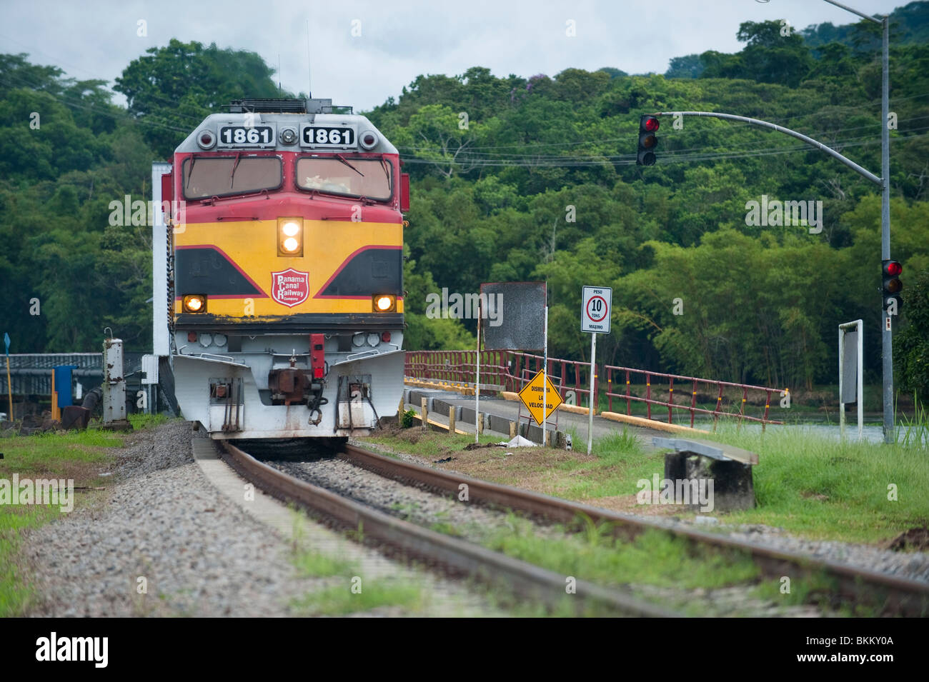 Un canal de Panama Railway Train Gamboa, Panama Photo Stock - Alamy