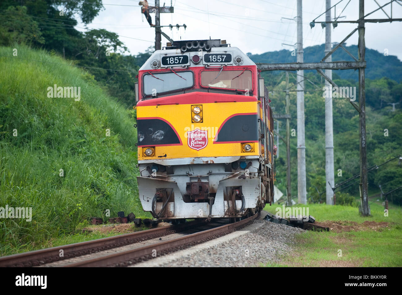 Un canal de Panama Railway Train Gamboa, Panama Photo Stock - Alamy