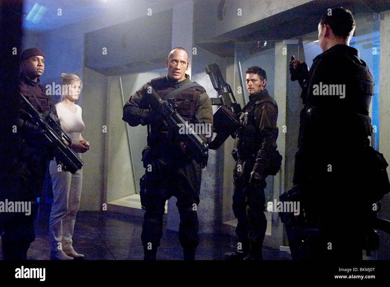 DOOM (2005) RAZ ADOTI, Rosamund Pike, Dwayne Johnson (THE ROCK), KARL ...