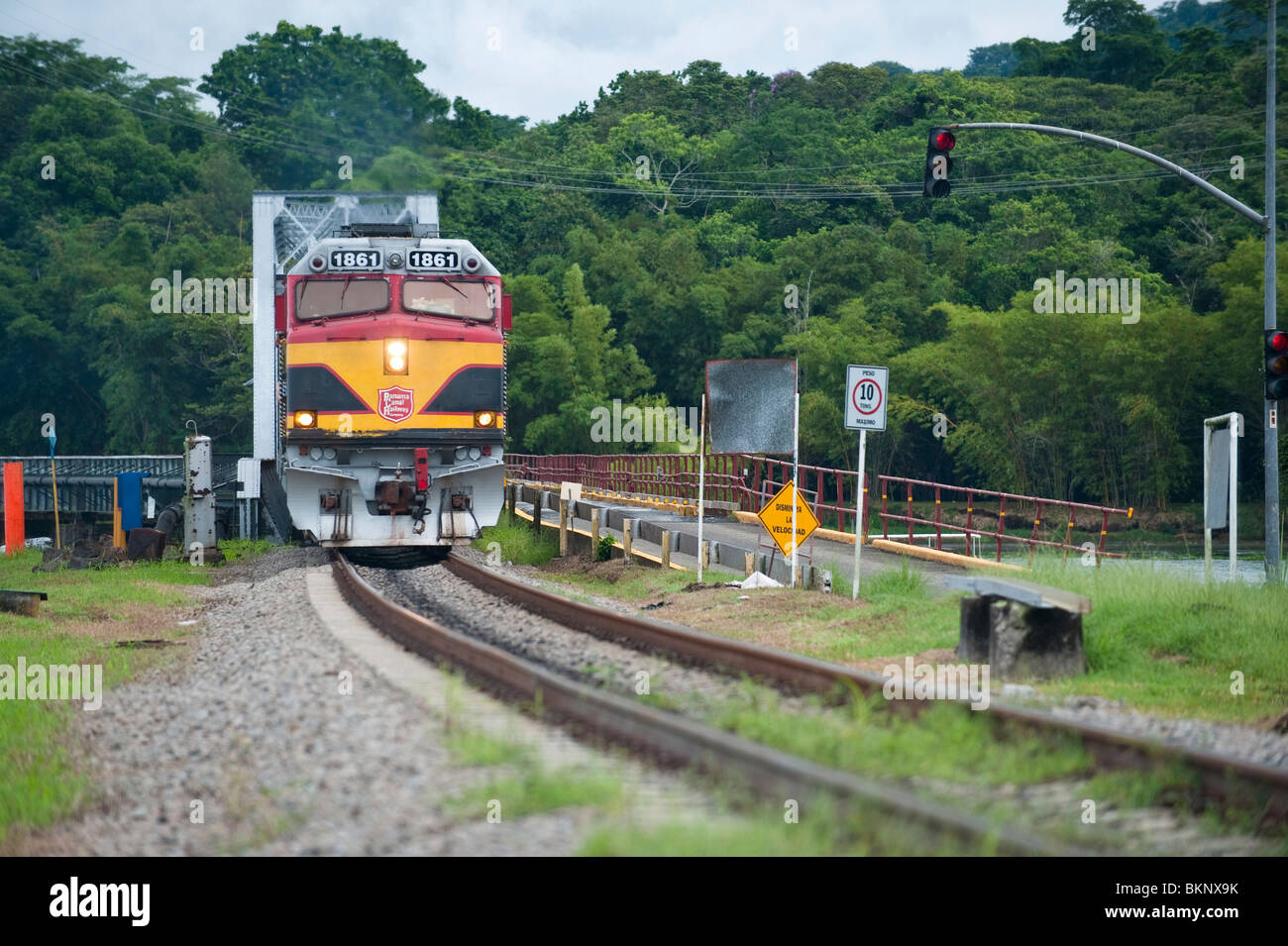 Un canal de Panama Railway Train Gamboa, Panama Photo Stock - Alamy