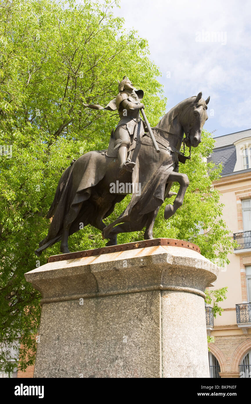 Statue de Jeanne d'Arc à cheval par Antonin Mercie à TOULOUSE Haute ...