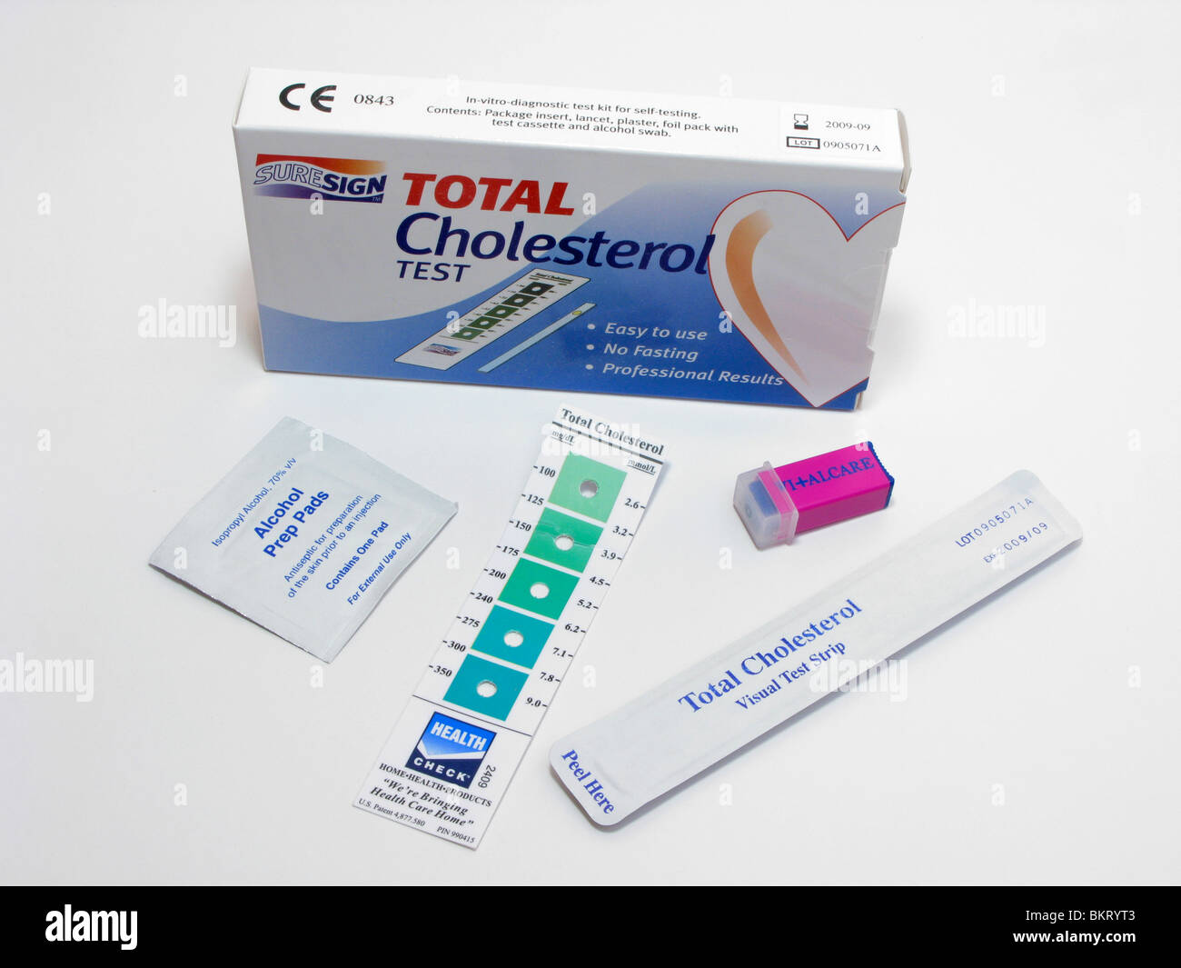 Auto test kit pour le cholestérol - en diagnostic in vitro à la maison ...