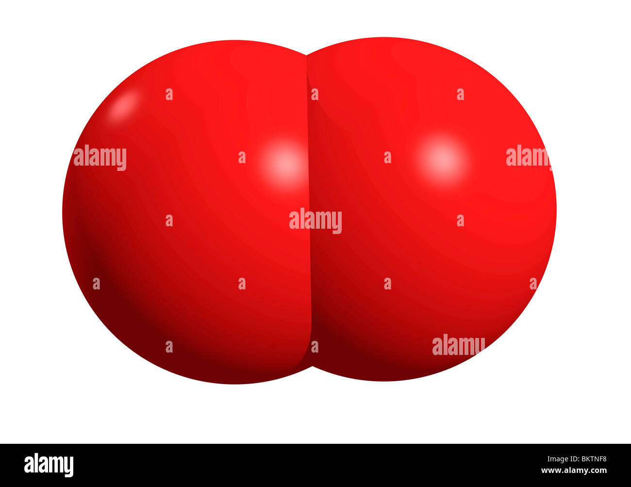 Sauerstoffmolekül / la molécule d'oxygène O2 O2 Photo Stock - Alamy