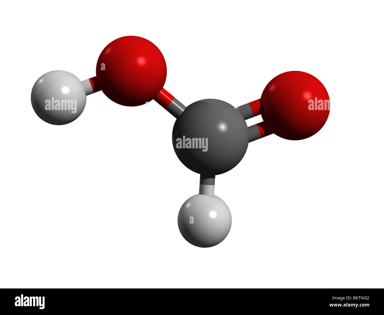 L'acide formique, acide (colorcode methanoic : noir =carbone, hydrogène ...