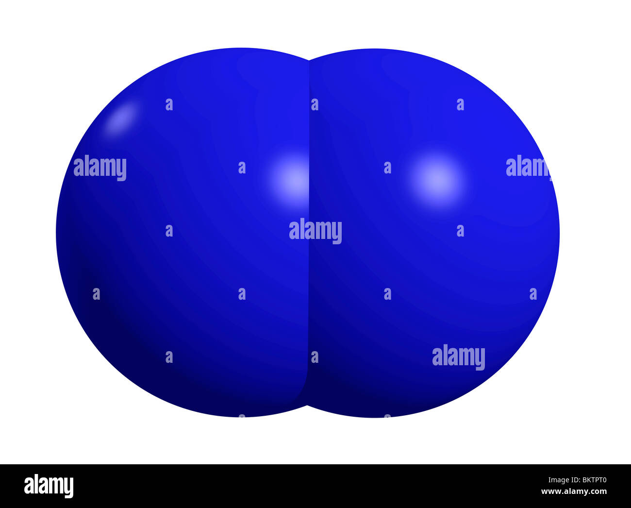 Molécules d'azote Banque d'images détourées - Alamy