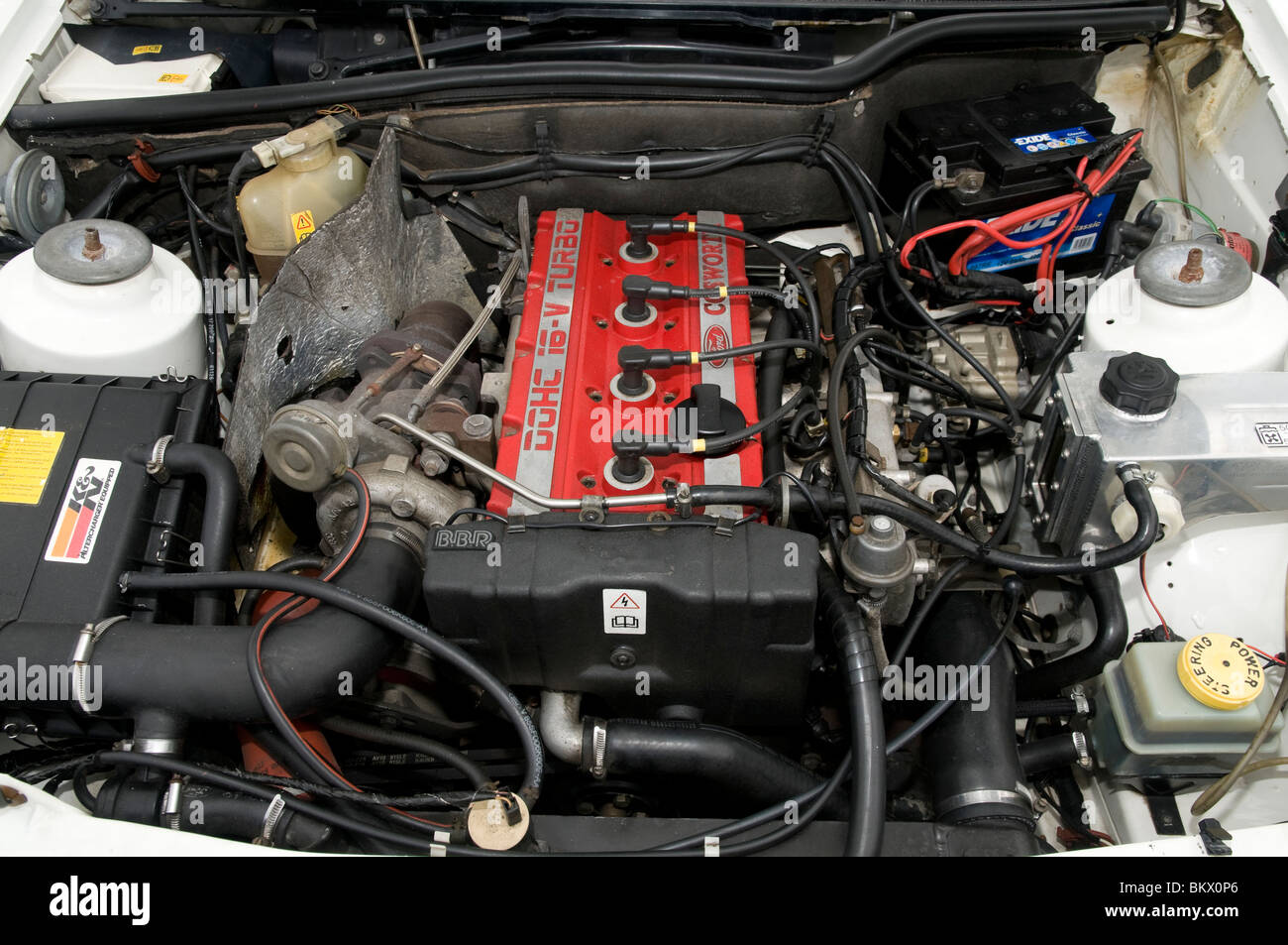 1986 Ford Sierra RS Cosworth engine Photo Stock - Alamy