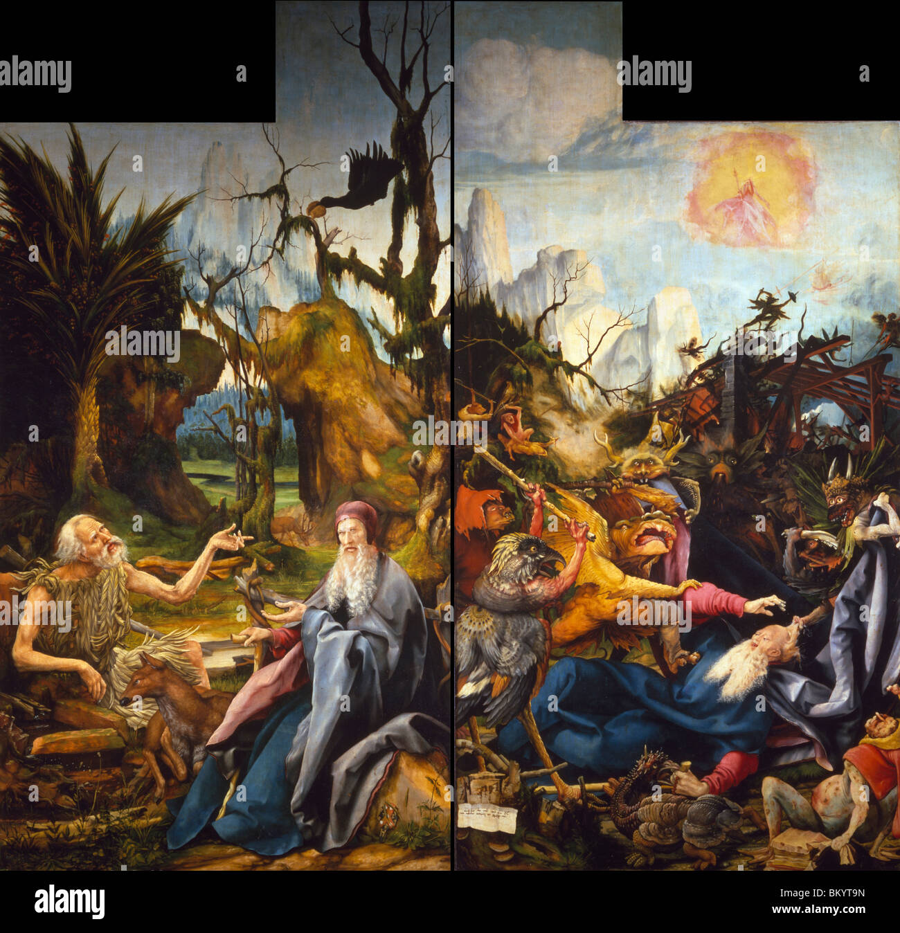 Retable d'Issenheim avec la Tentation de Saint Antoine par Matthias ...