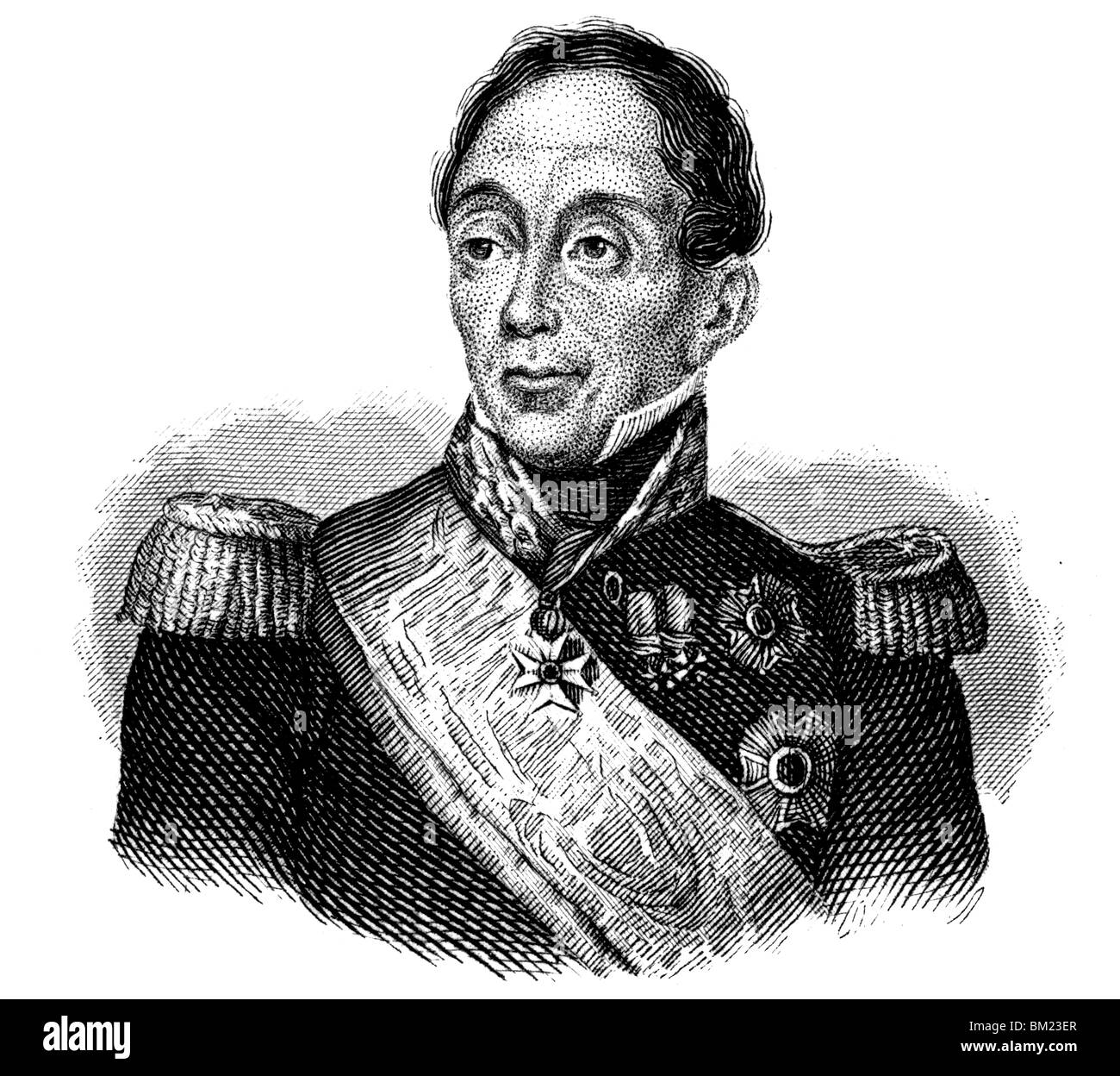 Emmanuel marquis de grouchy general Banque d'images noir et blanc - Alamy