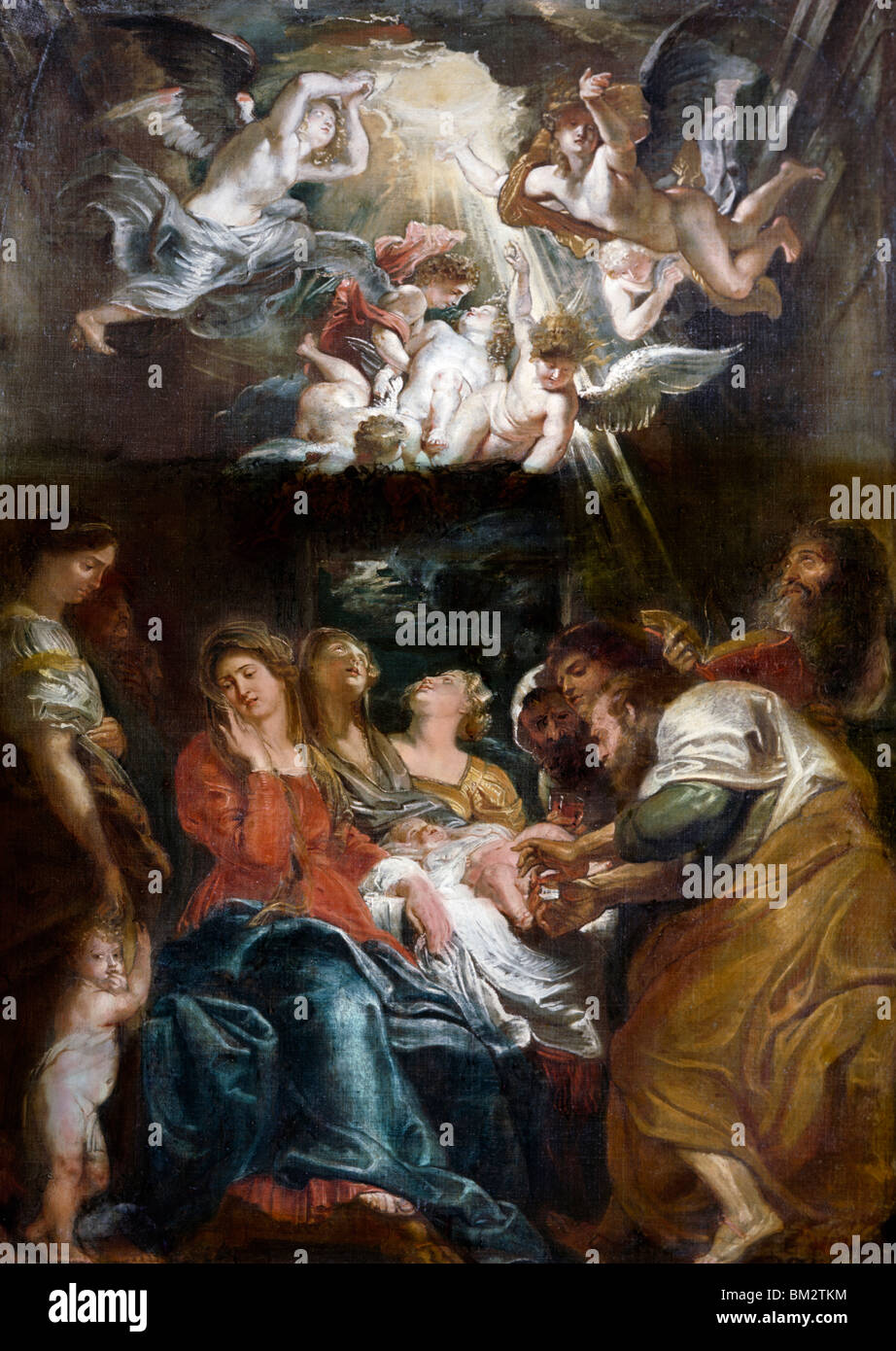 La circoncision du Christ de Peter Paul Rubens, (1577-1640 Photo Stock - Alamy