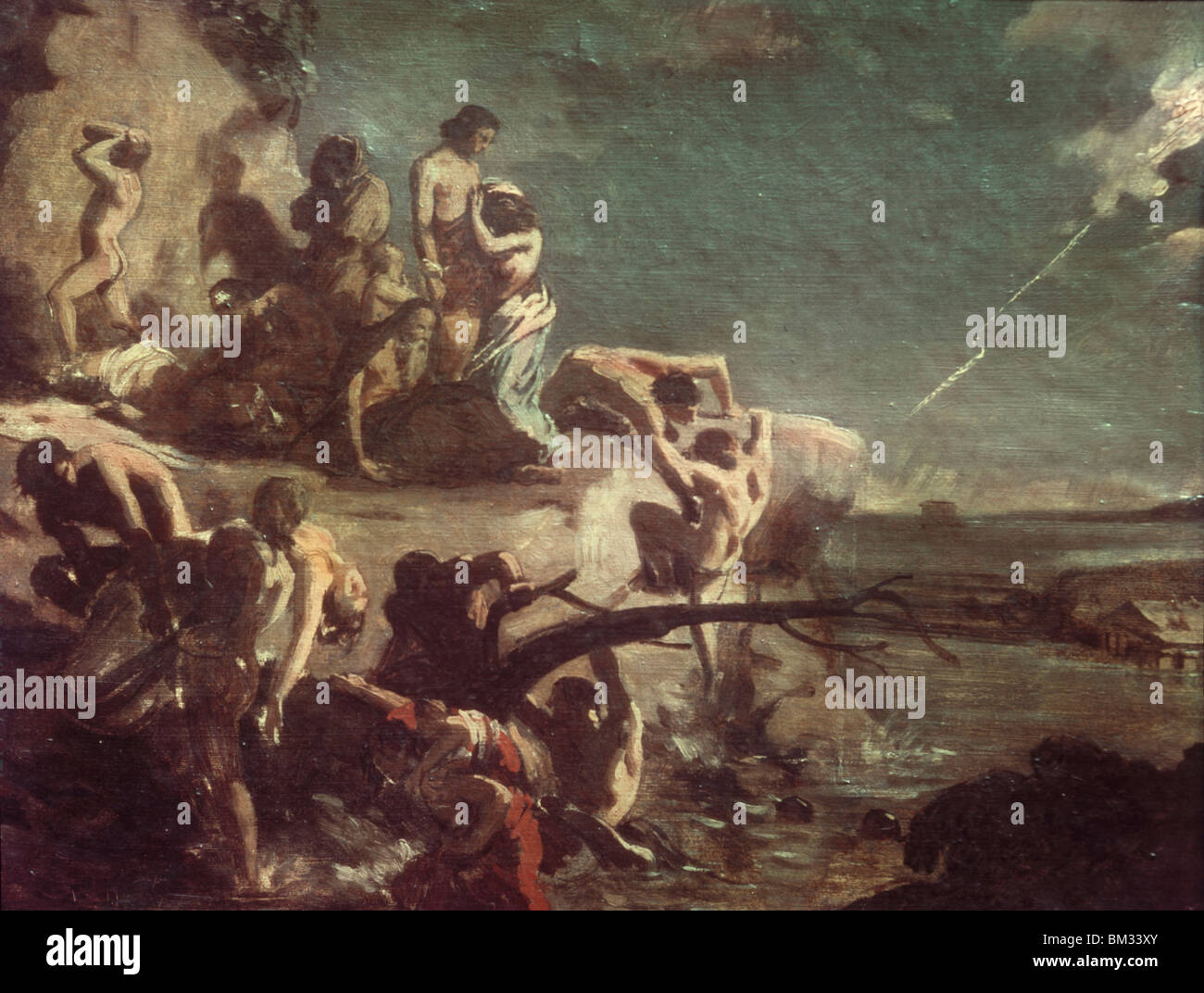 The deluge by theodore gericault Banque de photographies et d’images à haute résolution - Alamy