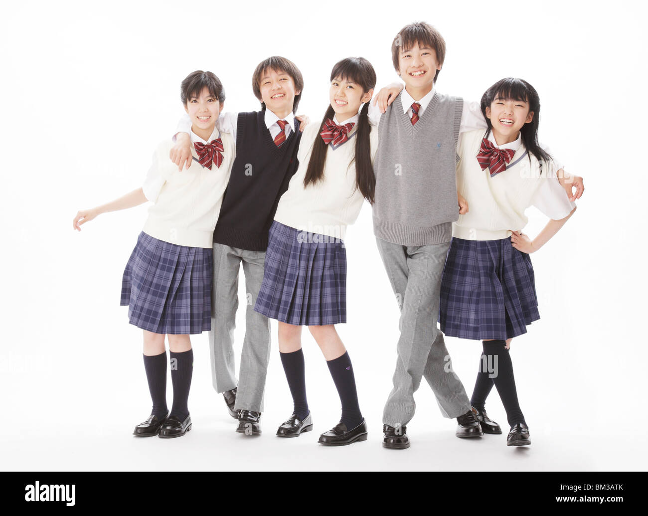 Japanese junior high school students Banque de photographies et d ...