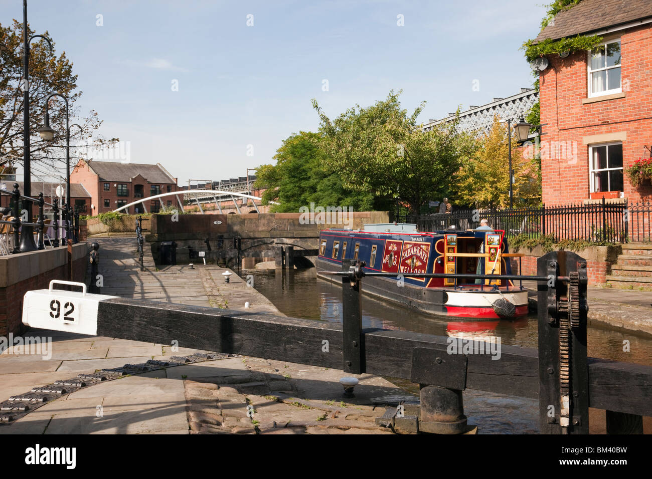 Castlefield canal urban park manchester Banque de photographies et d ...