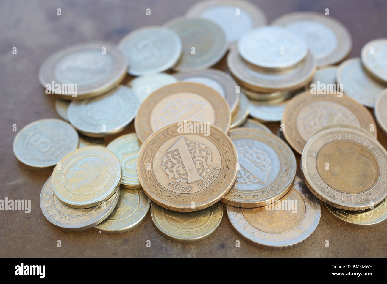 Pièces de monnaie turques Banque de photographies et d’images à haute ...