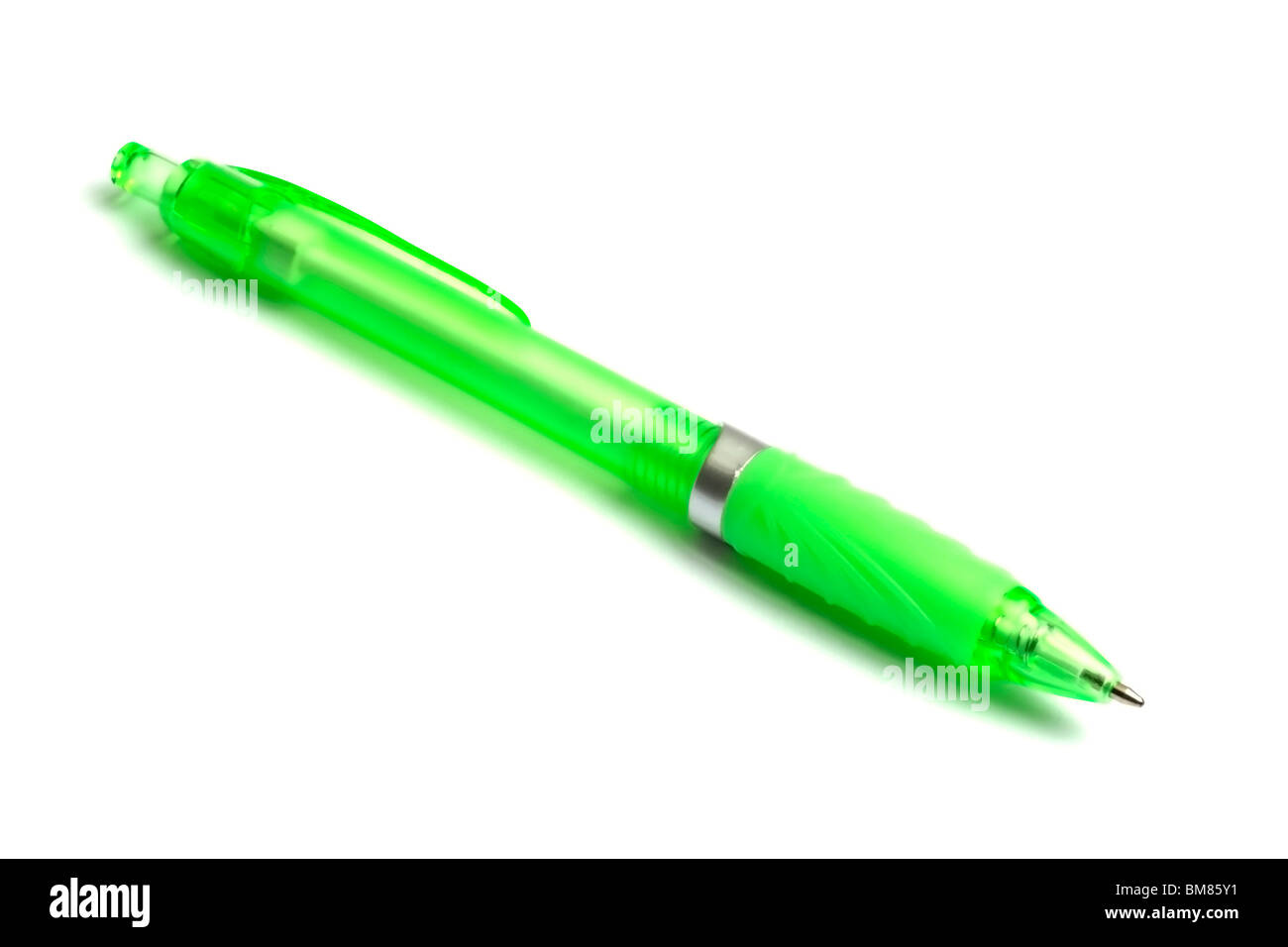 Stylo a bille couleur verte Banque de photographies et d’images à haute ...