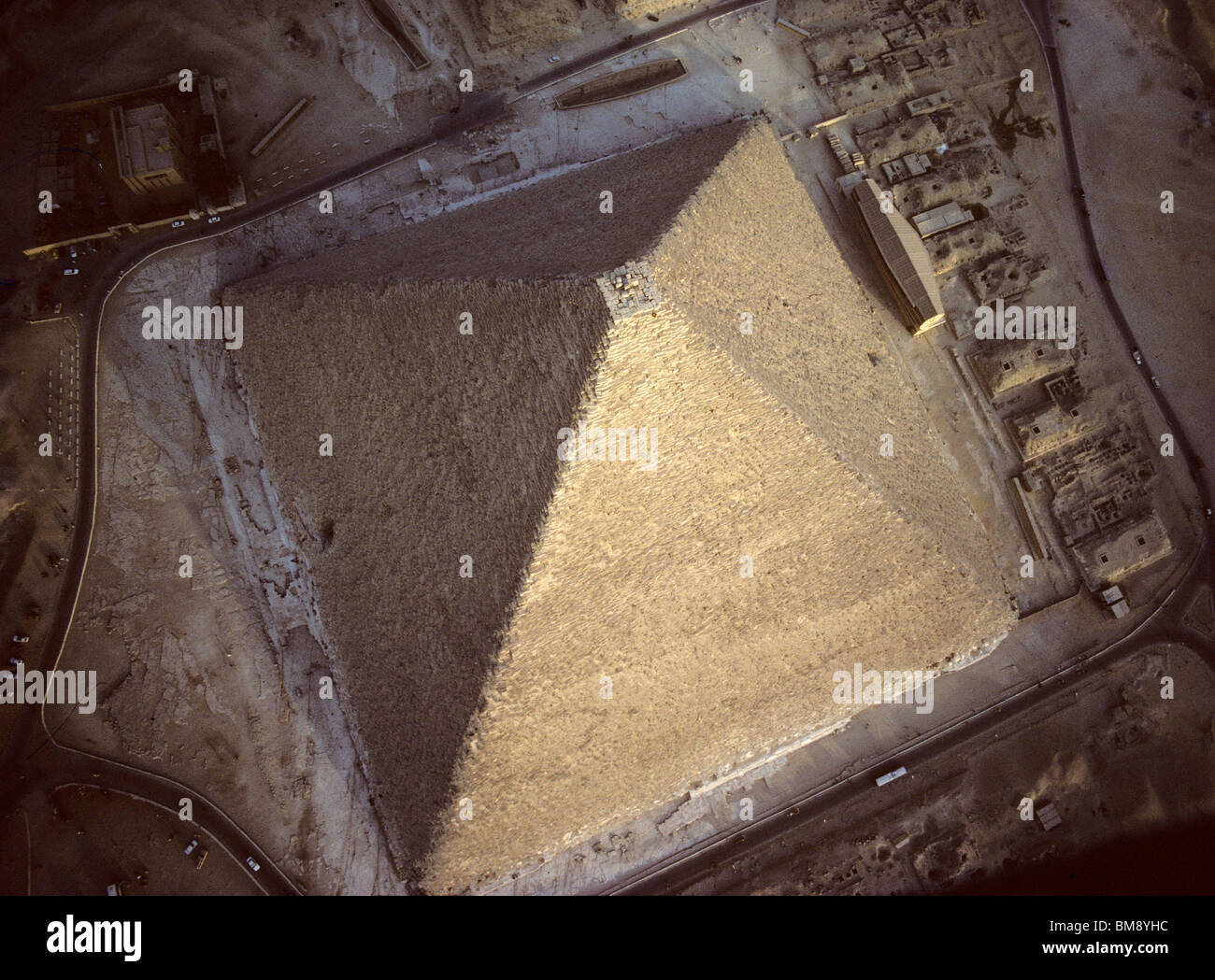 L'Égypte. Vue aérienne de la grande pyramide de Gizeh Photo Stock - Alamy