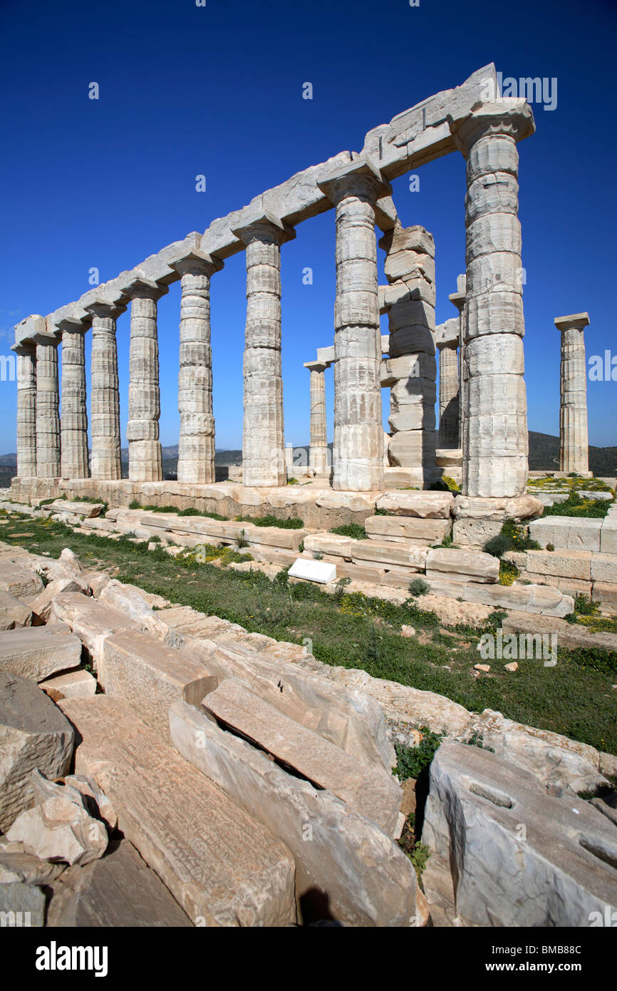 Temple de poseidon au cap sounion Banque de photographies et d’images à ...