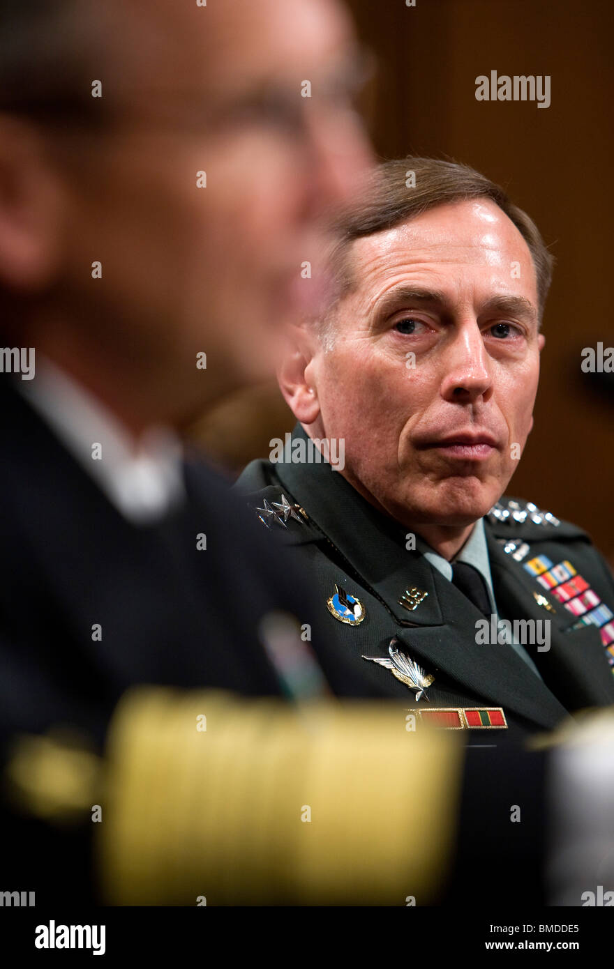 L'amiral Eric Olson et le Général David Petraeus Photo Stock - Alamy