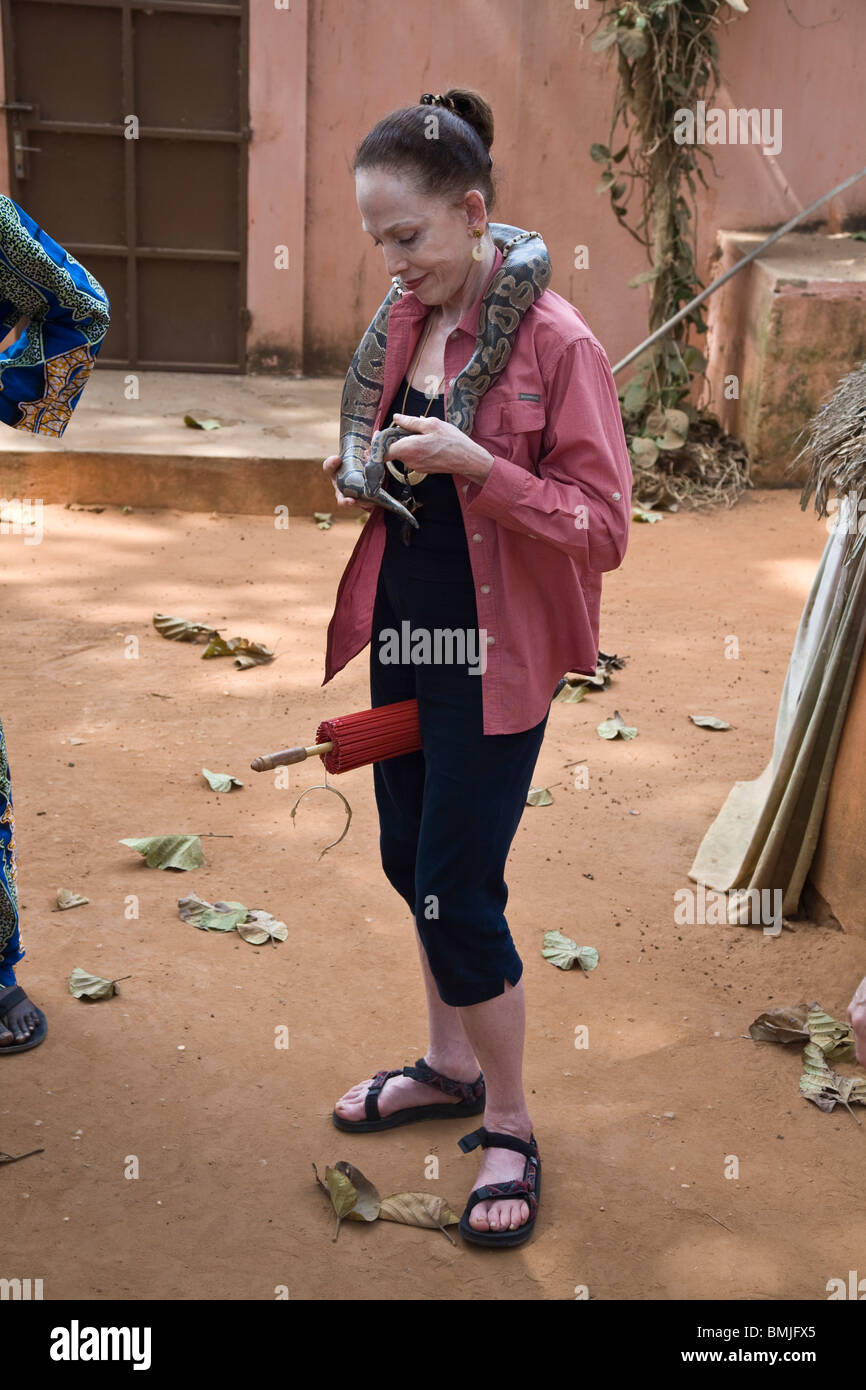 L'Afrique, Afrique de l'Ouest, Bénin, Ouidah, Temple de l'Pythons Photo ...