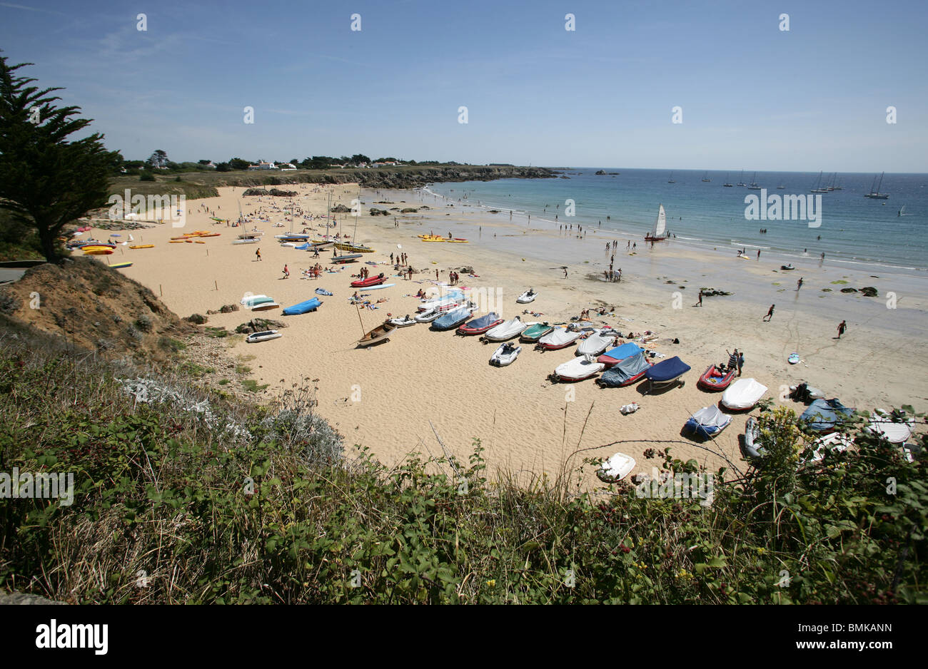 Plage des vieilles beach - 'Ile d'Yeu island Photo Stock - Alamy