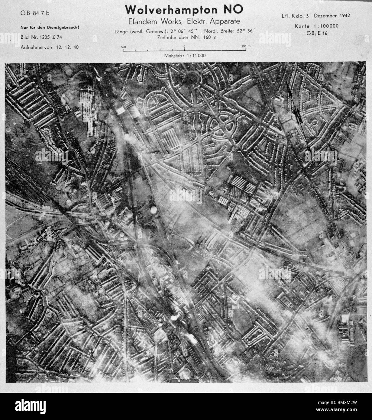 Nazi luftwaffe factory Banque d'images noir et blanc - Alamy