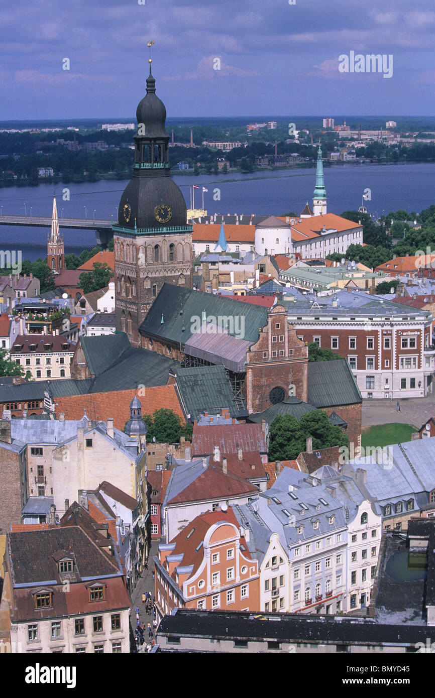 La Lettonie, Riga, la vieille ville, Cathédrale du Dôme,le Château de ...