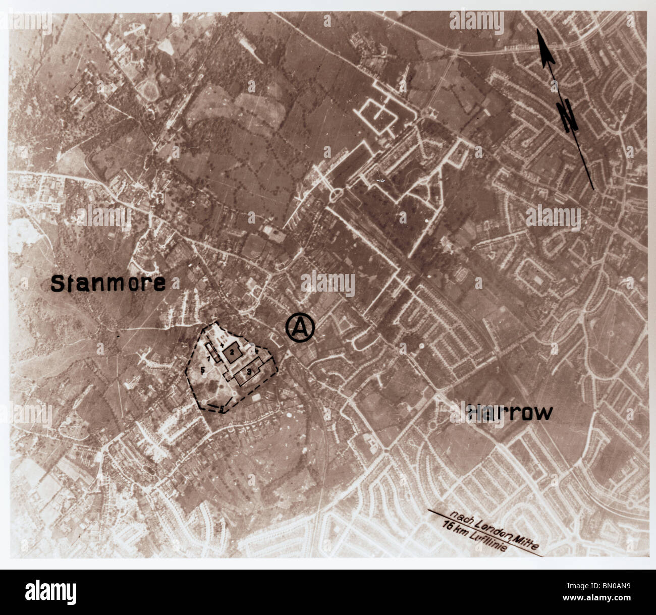 Stanmore, Middlesex Harrow - Barrage Balloon 1940 Depot des images ...