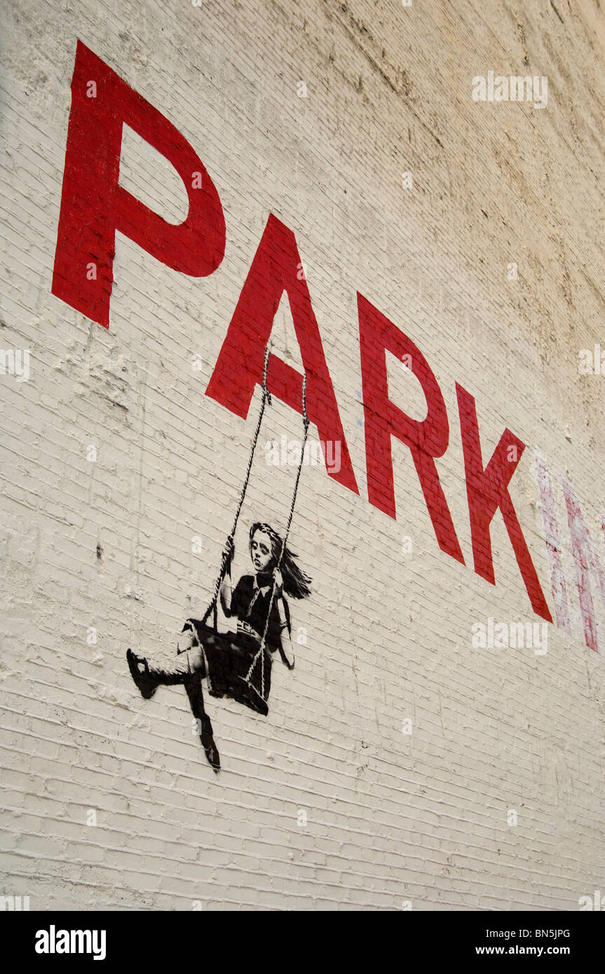 Banksy graffiti Banque de photographies et d’images à haute résolution ...