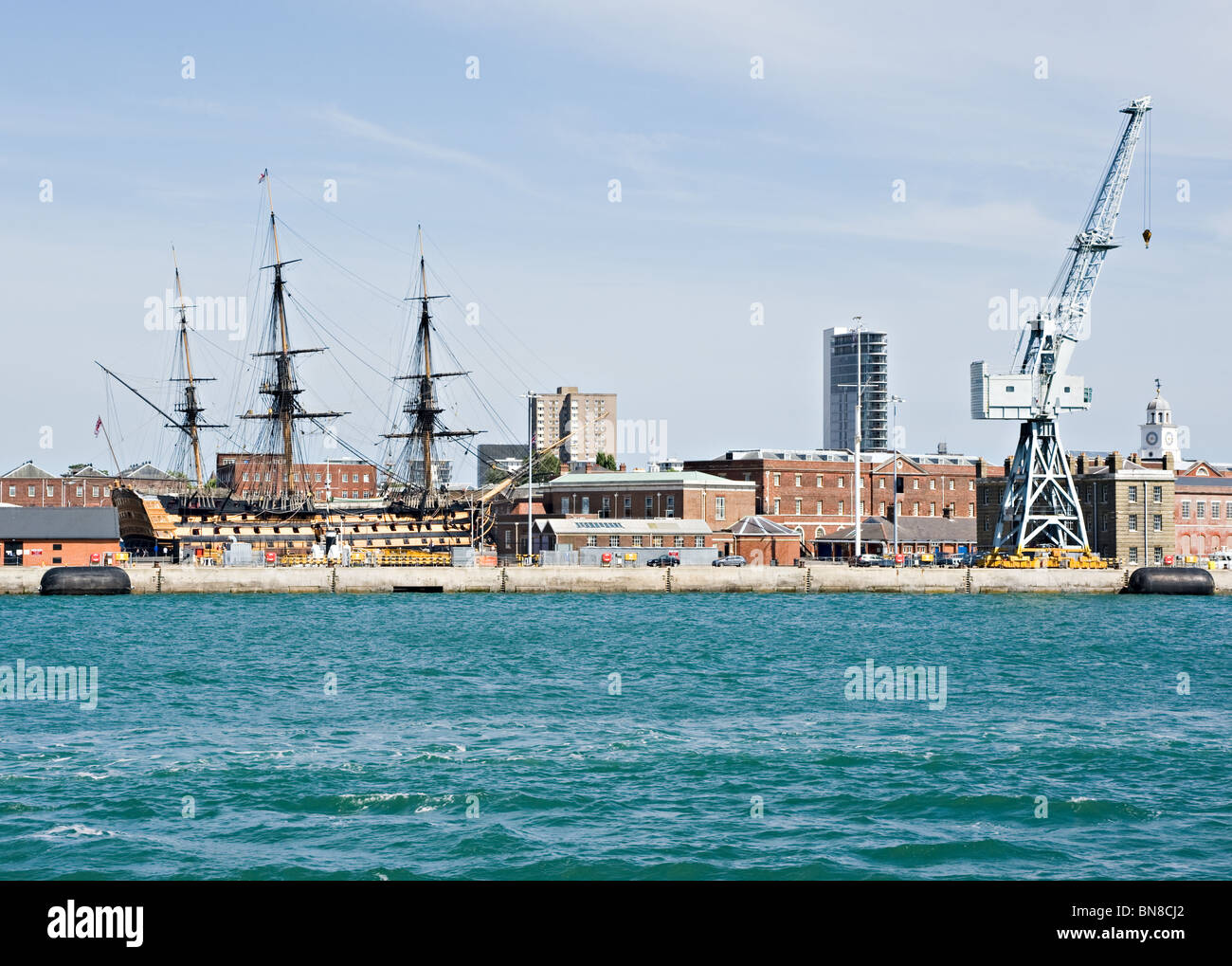 Royal navy display rigging tourist attraction Banque de photographies ...