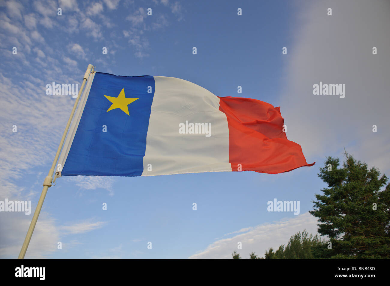 Drapeau acadien Banque de photographies et d’images à haute résolution - Alamy