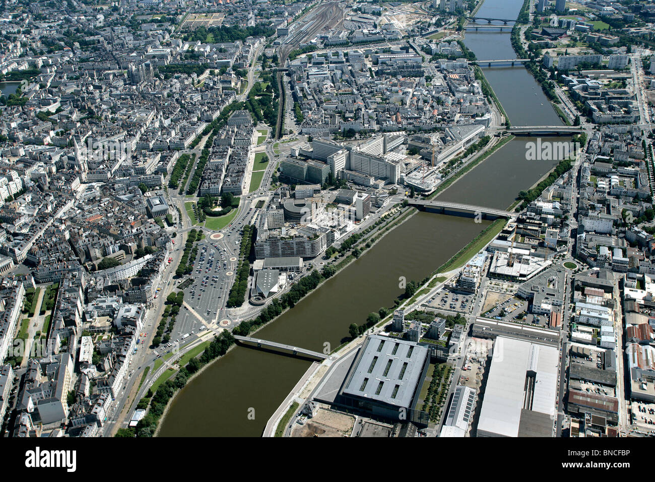 île de nantes aérienne Banque de photographies et d’images à haute ...