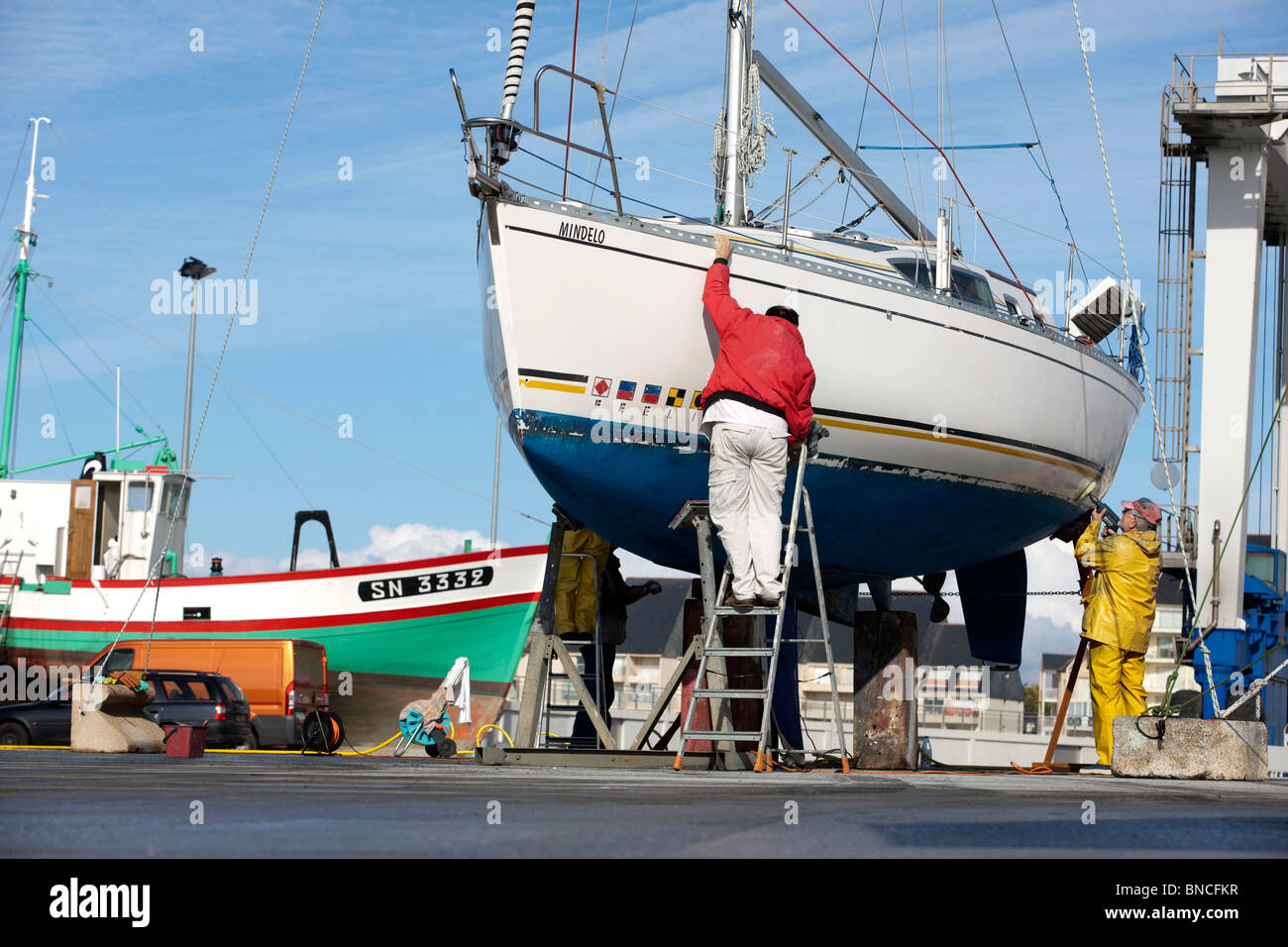 Bateau en cale sèche Banque de photographies et d’images à haute ...