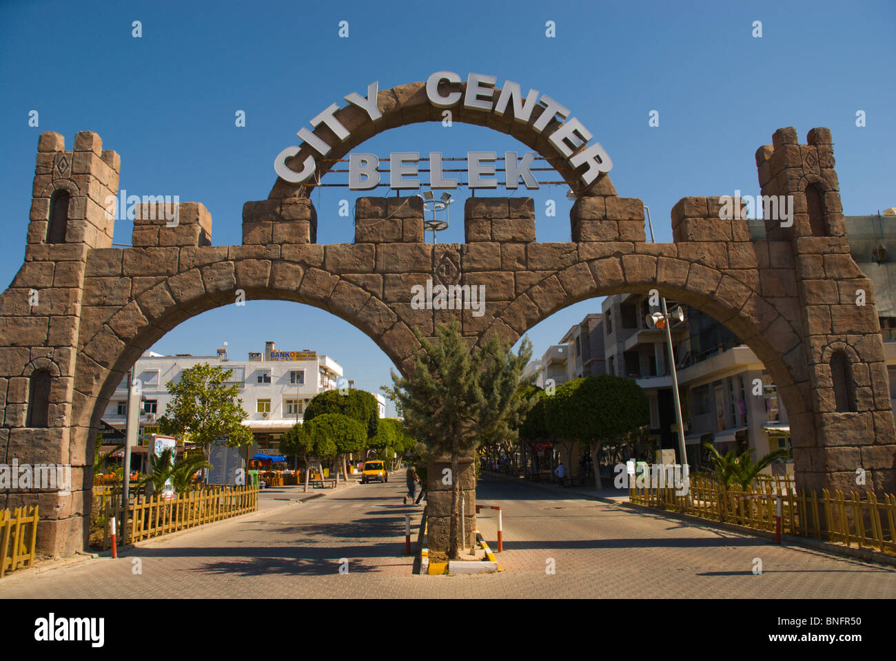 Le centre-ville de Belek, côte méditerranéenne de la Turquie La Turquie ...