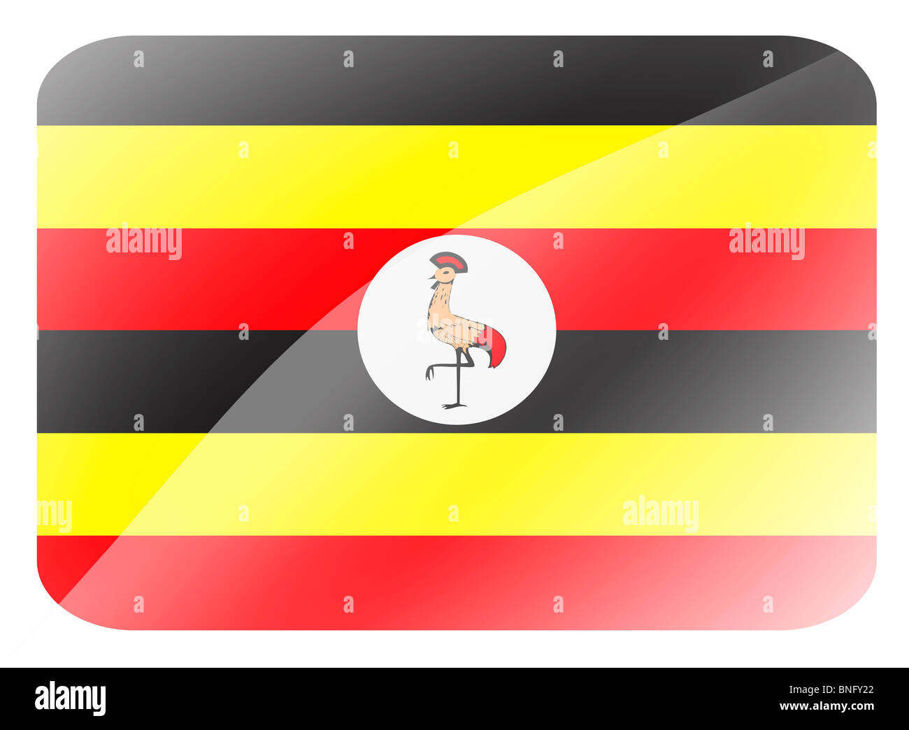 Drapeau ouganda Banque de photographies et d’images à haute résolution ...