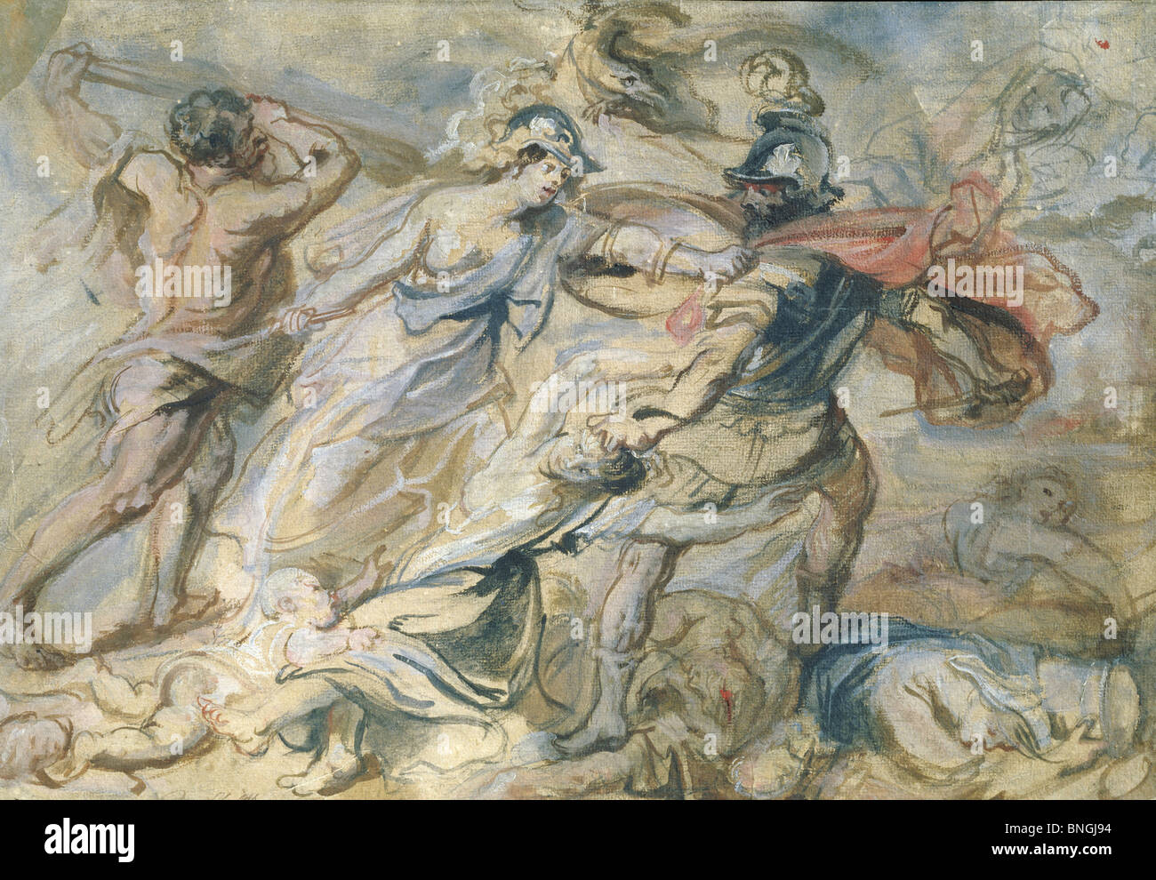 Minerve combattant mars Banque de photographies et d’images à haute ...