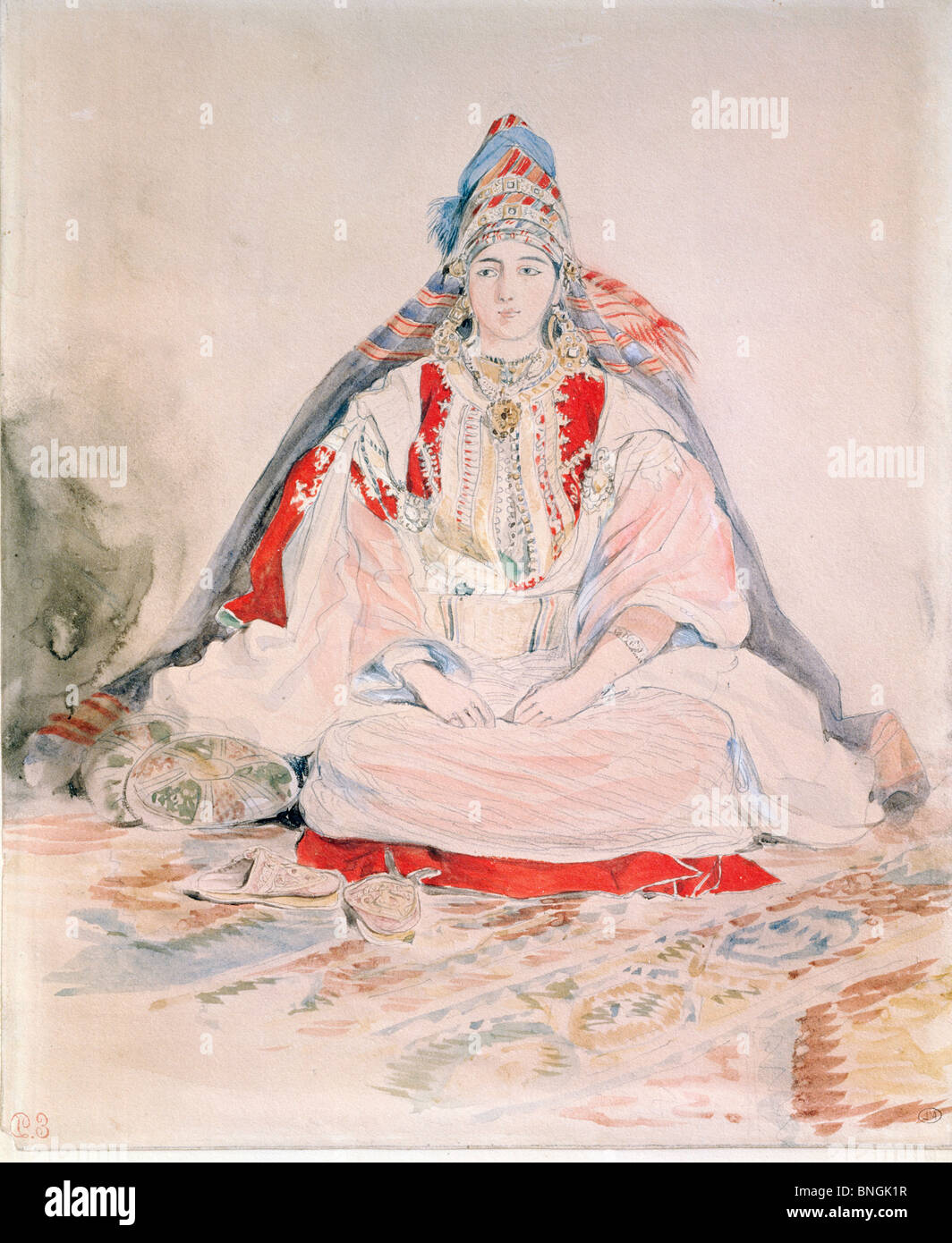 Eugène delacroix aquarelle Banque de photographies et d’images à haute ...