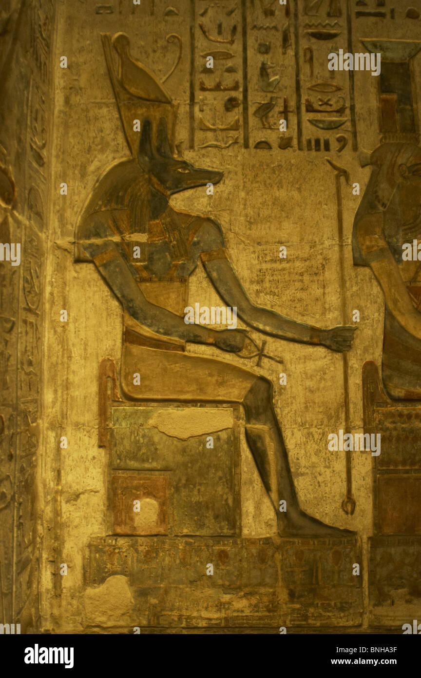 Dieu anubis à tête de chacal Banque de photographies et d’images à ...