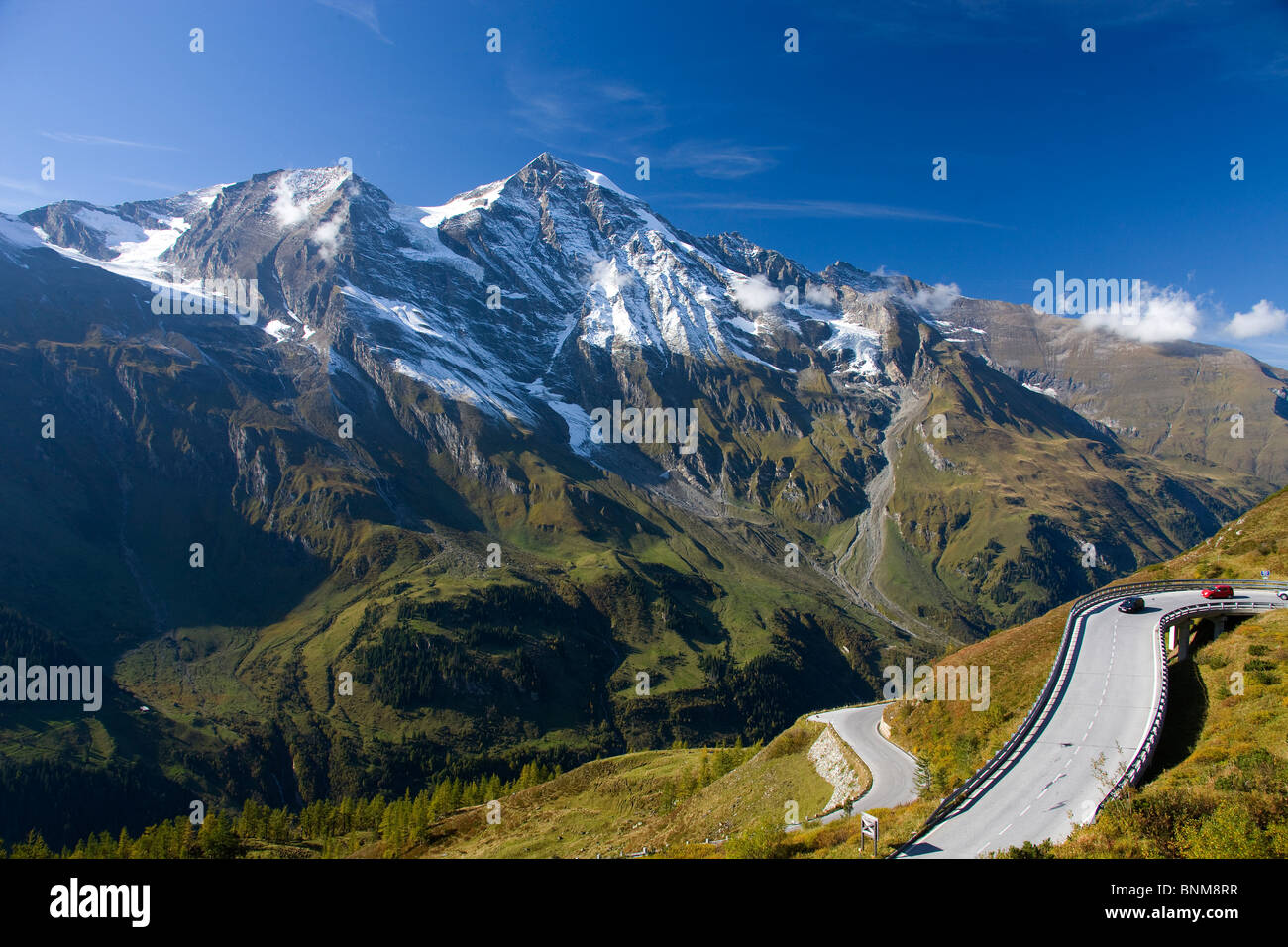 Autriche Grossglockner pass pass montagne alpes sepentines Haut Tauern ...