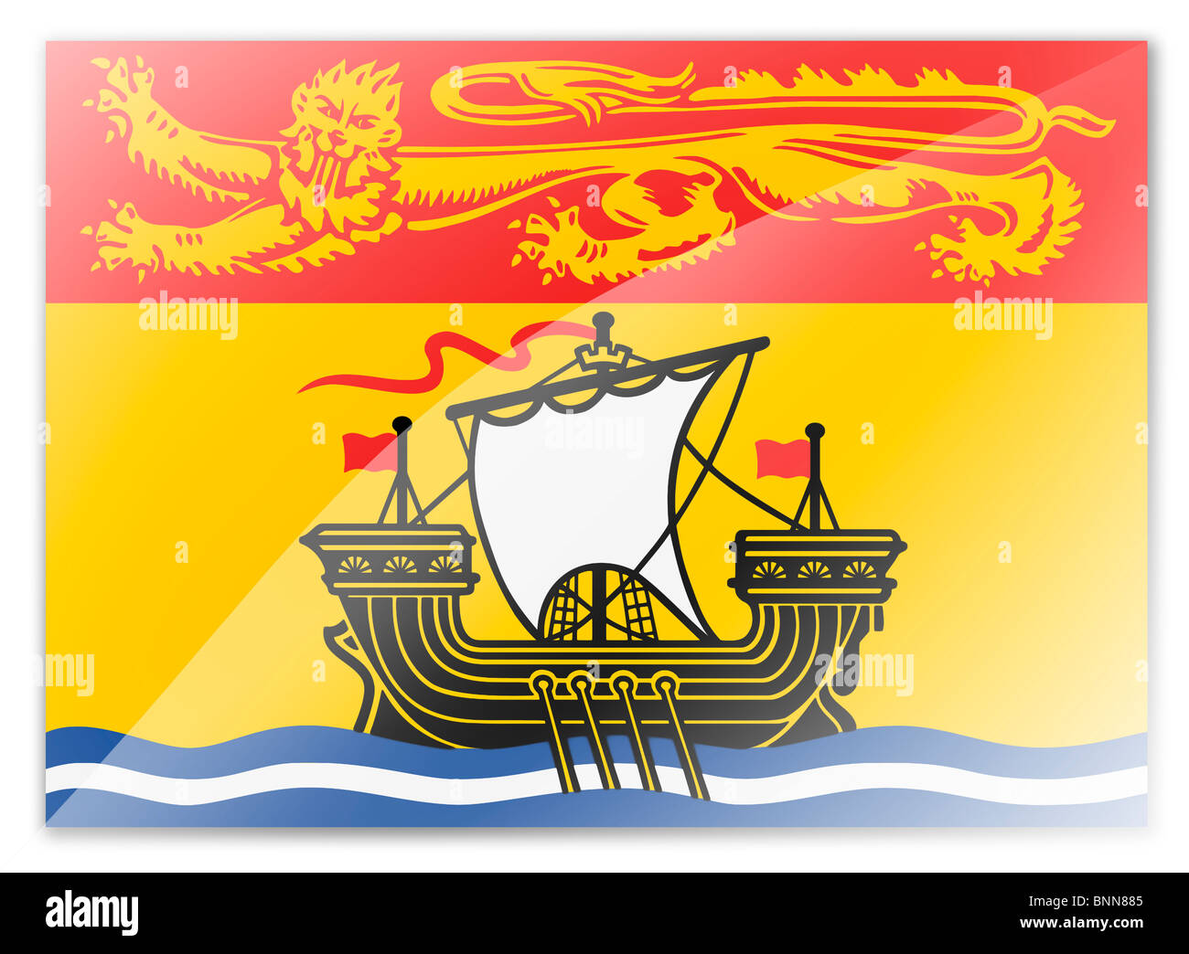 Drapeau du nouveau brunswick Banque de photographies et d’images à ...