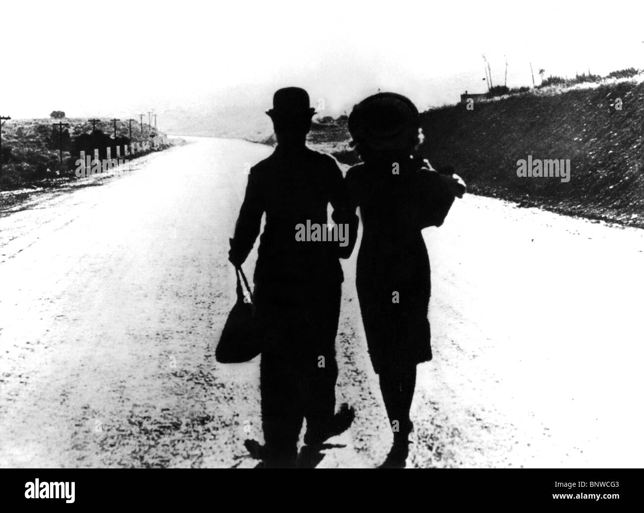 CHARLIE CHAPLIN, PAULETTE GODDARD, LES TEMPS MODERNES, 1936 Photo Stock ...