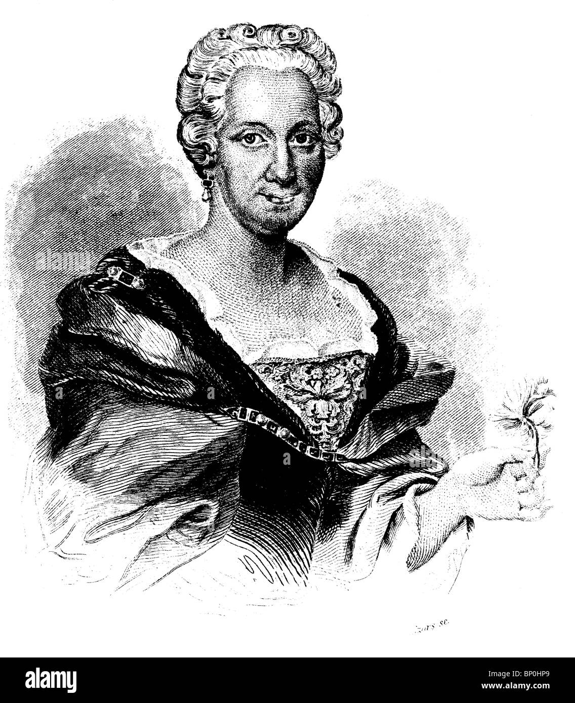 Portrait de maria sibylla merian Banque d'images détourées - Alamy
