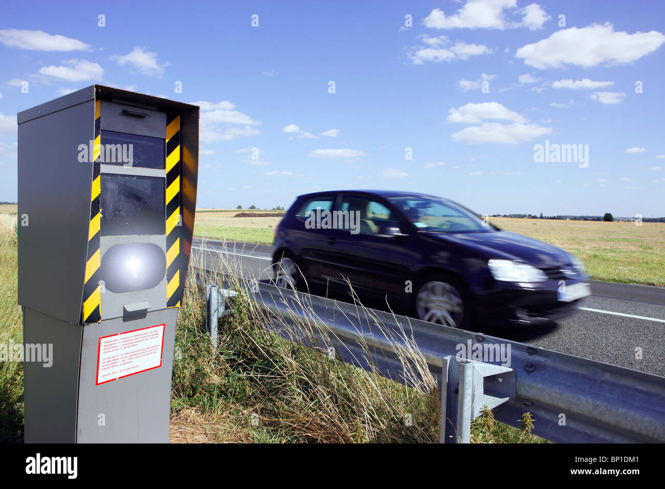 La France, contrôle de vitesse radar Photo Stock - Alamy