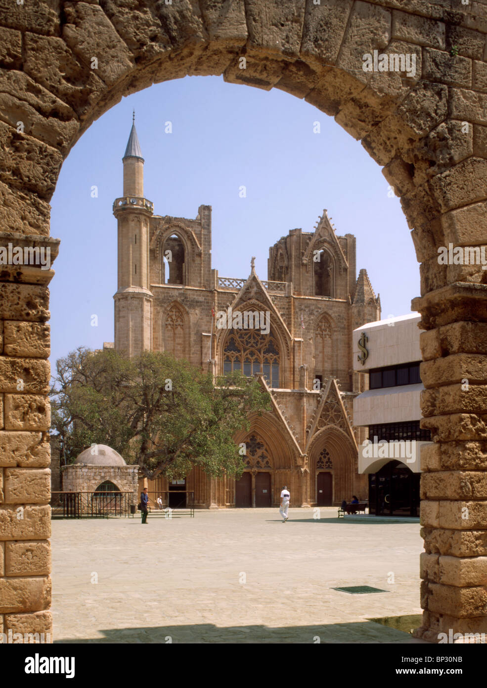 Chypre Famagusta Lala Mustafa Pacha Mosquée, autrefois cathédrale Saint ...