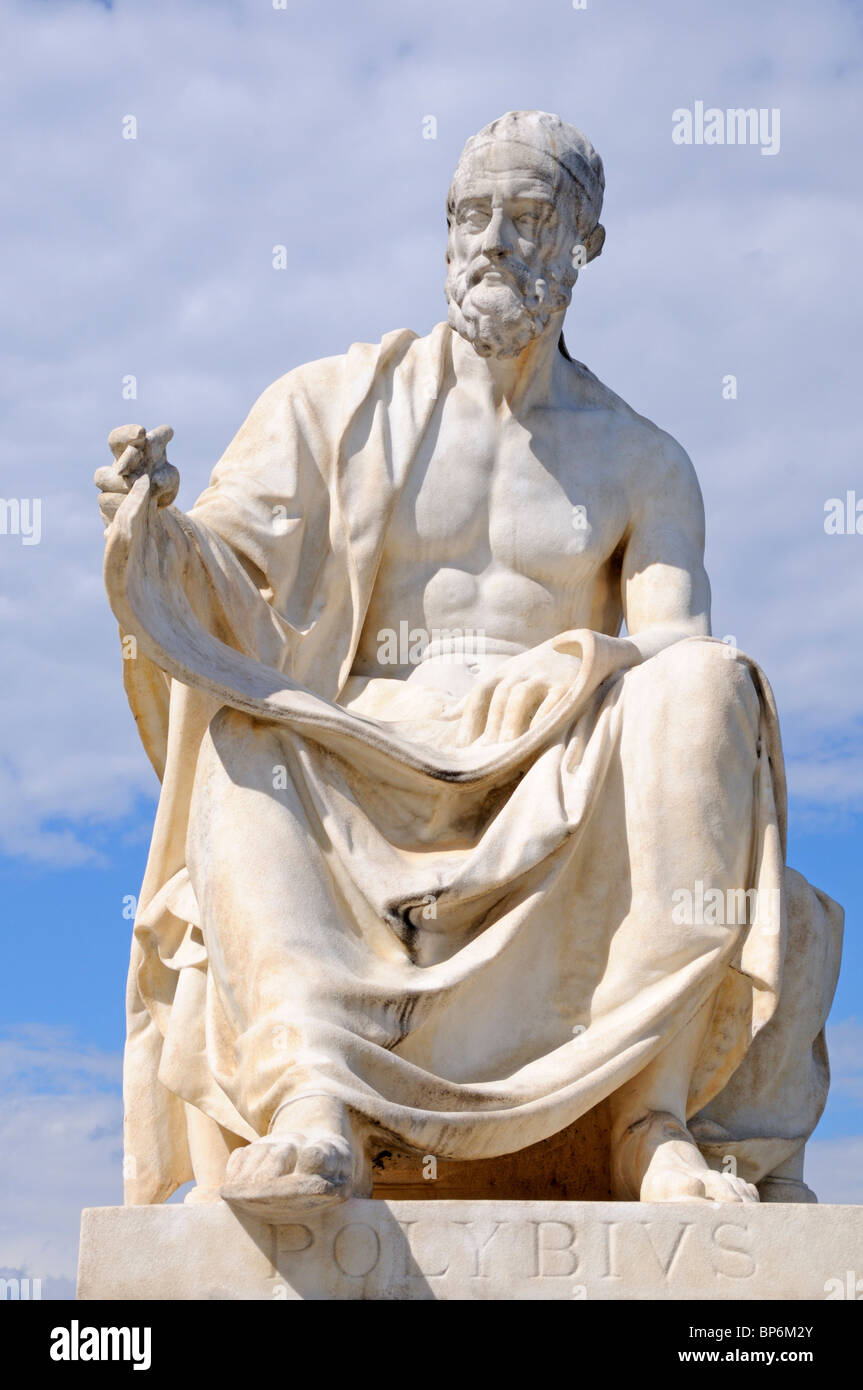 Vienne, Autriche. Le parlement. Statue de Polybe (historien grec Photo ...