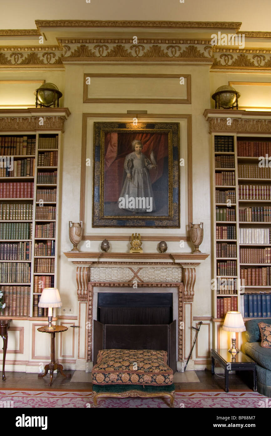 English country house library Banque de photographies et d’images à ...