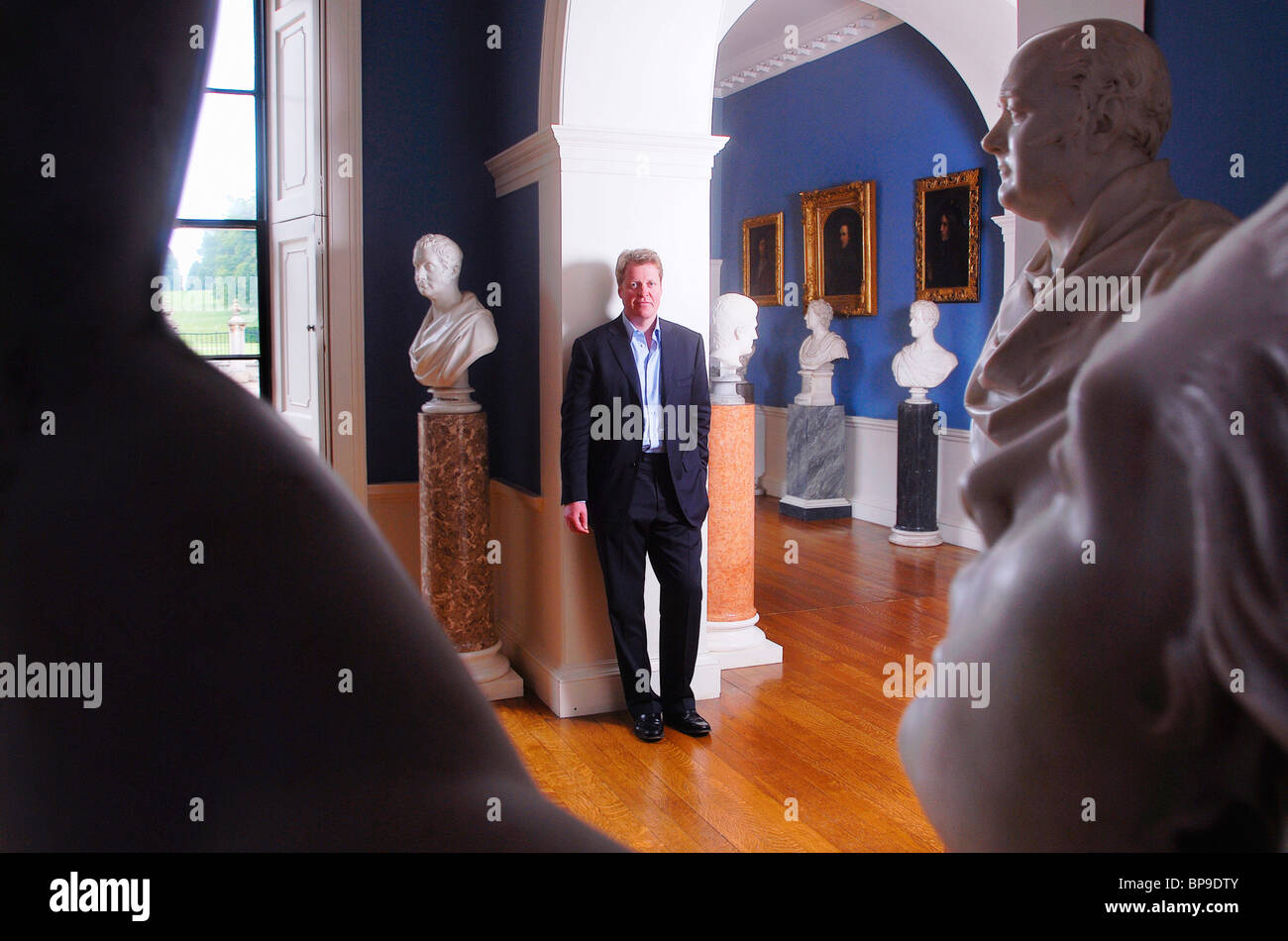 Earl Charles Spencer dans les peintres de l'adoption à Althorp House ...