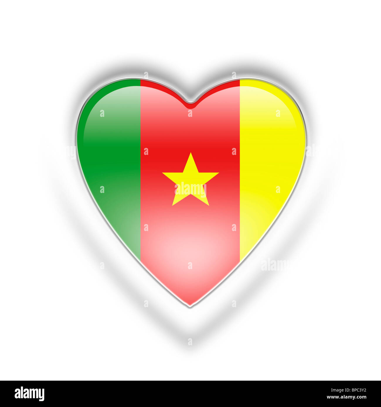 Drapeau cameroun Banque d'images détourées - Alamy