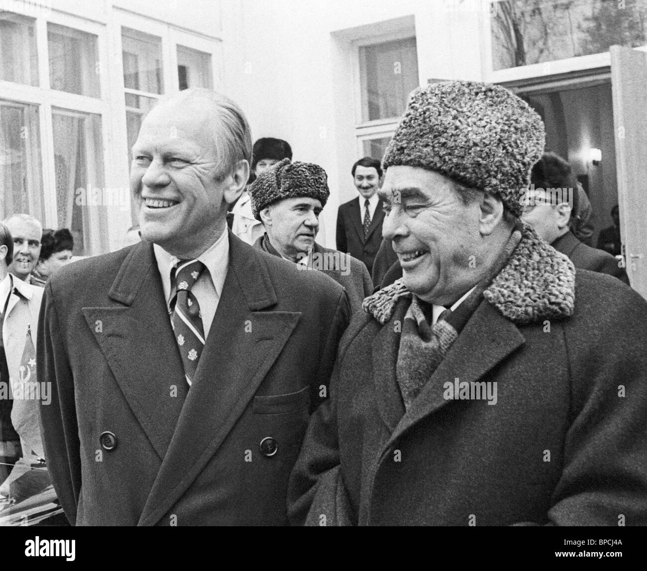 Leonid Brejnev Et Gerald Ford Banque d'image et photos - Alamy