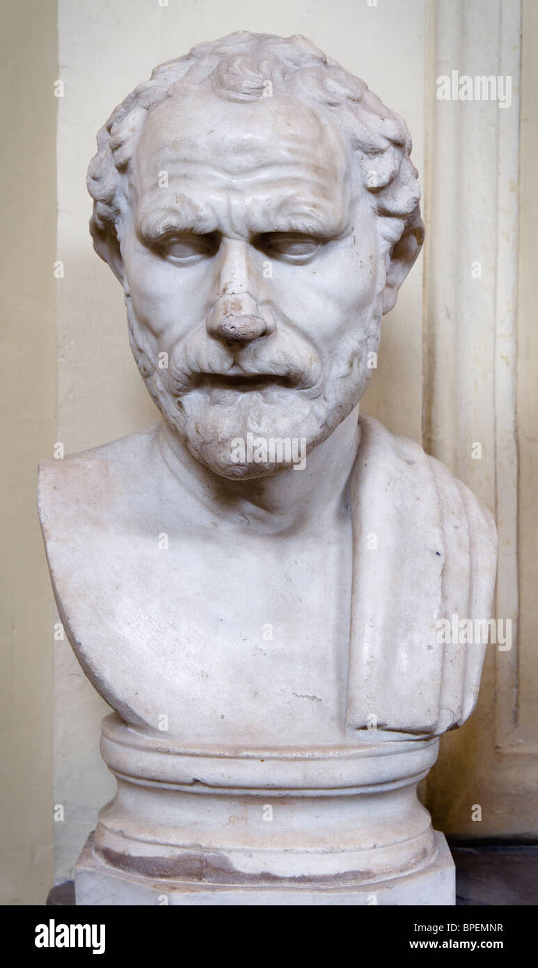 Demosthenes greek orator sculpture Banque de photographies et d’images ...