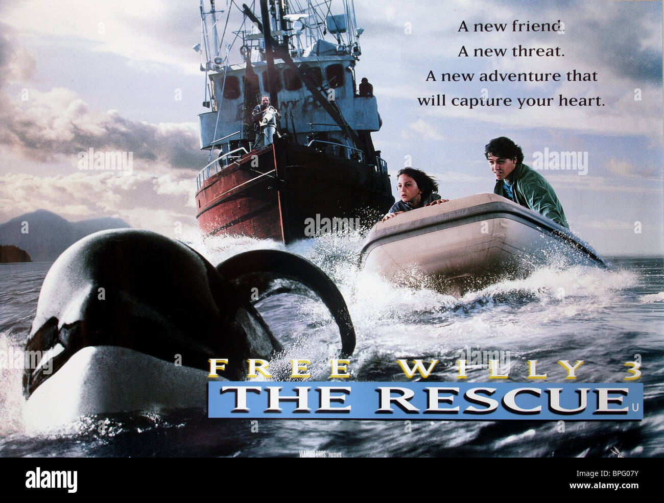 VINCENT BERRY, JASON JAMES RICHTER, l'AFFICHE Free Willy 3 : LE ...