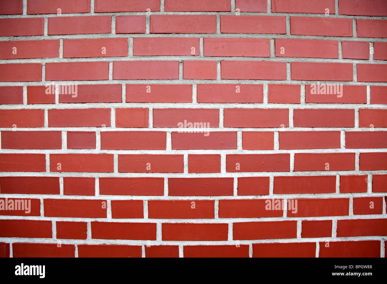 Mur Rouge Avec Du Ciment Banque d'image et photos - Alamy
